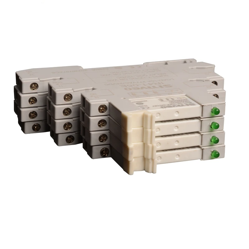 New Product Din Rail Relay Module Load 10a 277vac Interface Relay Coil ...