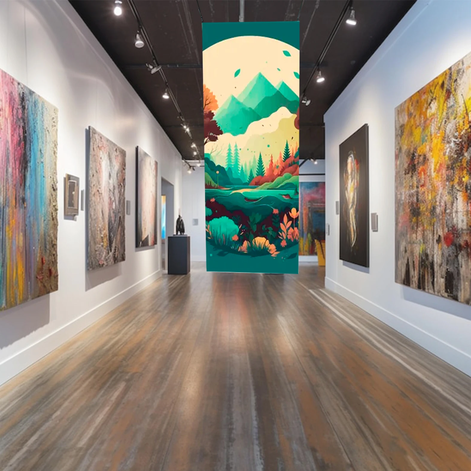 Custom Logo Mall Cinema Vinyl Advertising Hanging Banners