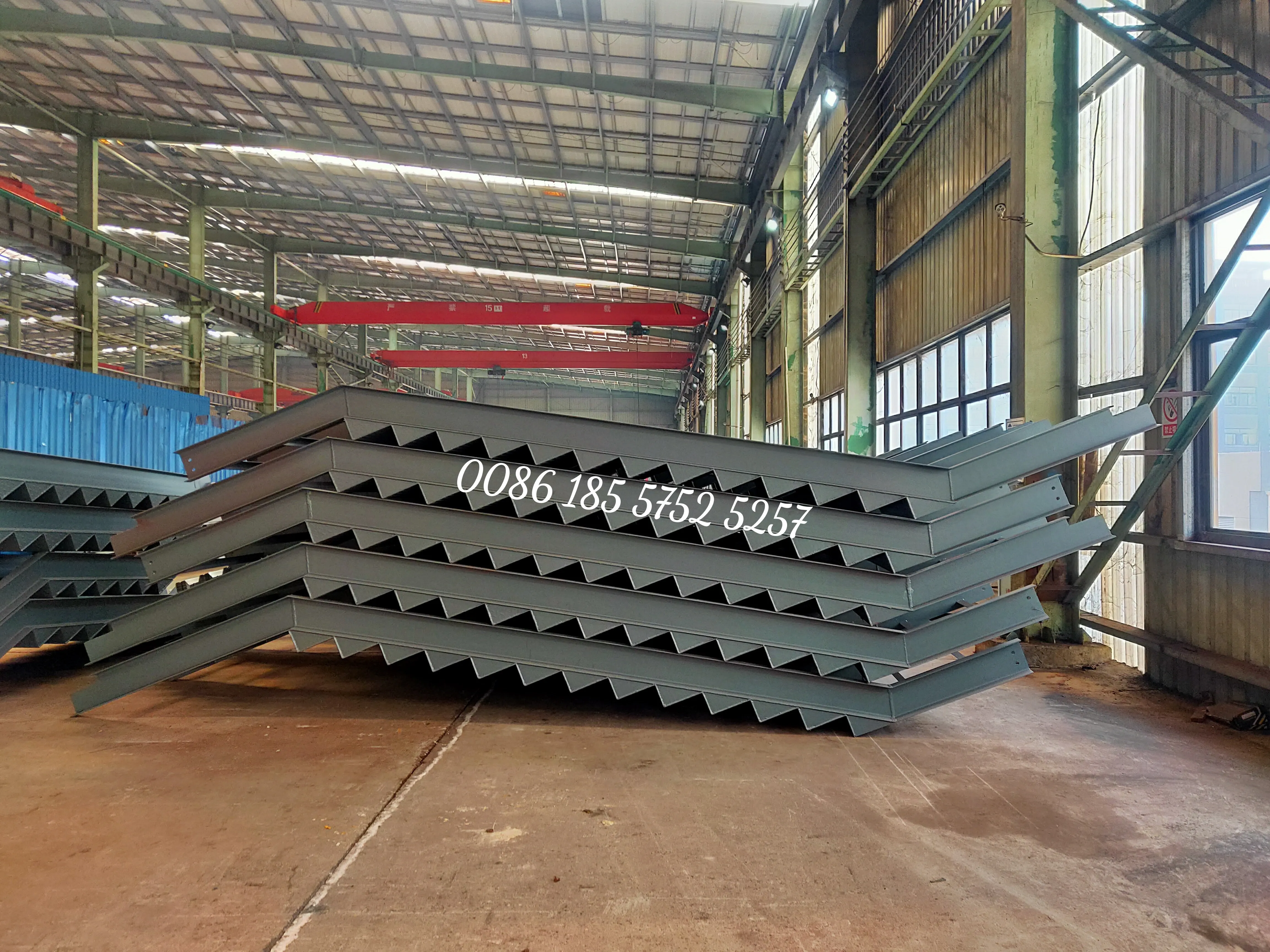 Q355B Steel Structure Stair and Pedestrian Stair Platform /Indoor ...
