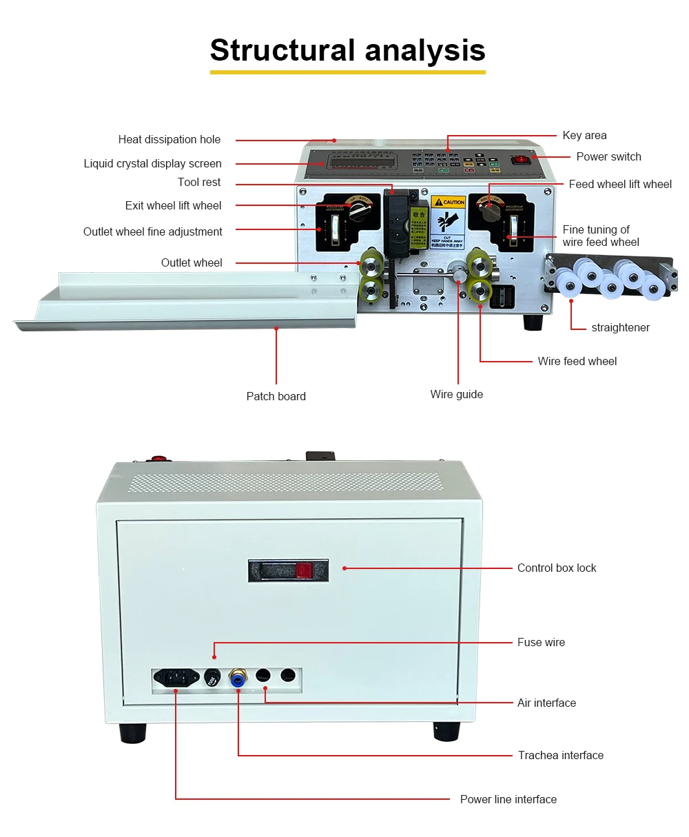 6 square Automatic Computer Stripping Machine Cable Stripping Machine ...