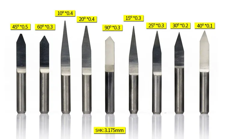 V Groove Shank Woodworking Tools Carbidetipped Cnc Engraving Router ...