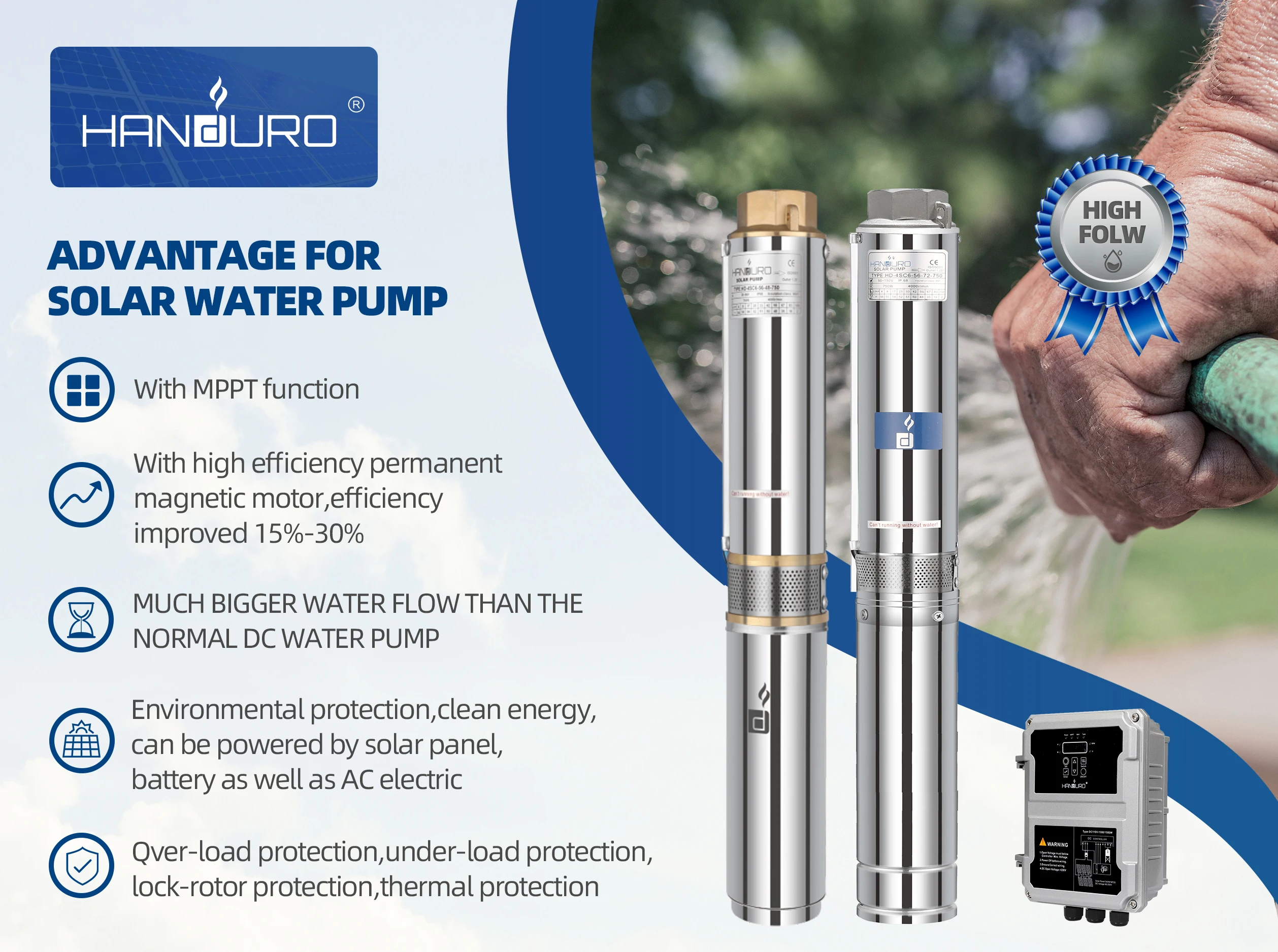 5HP Solar Water Pump - 88m Head for Irrigation Efficiency