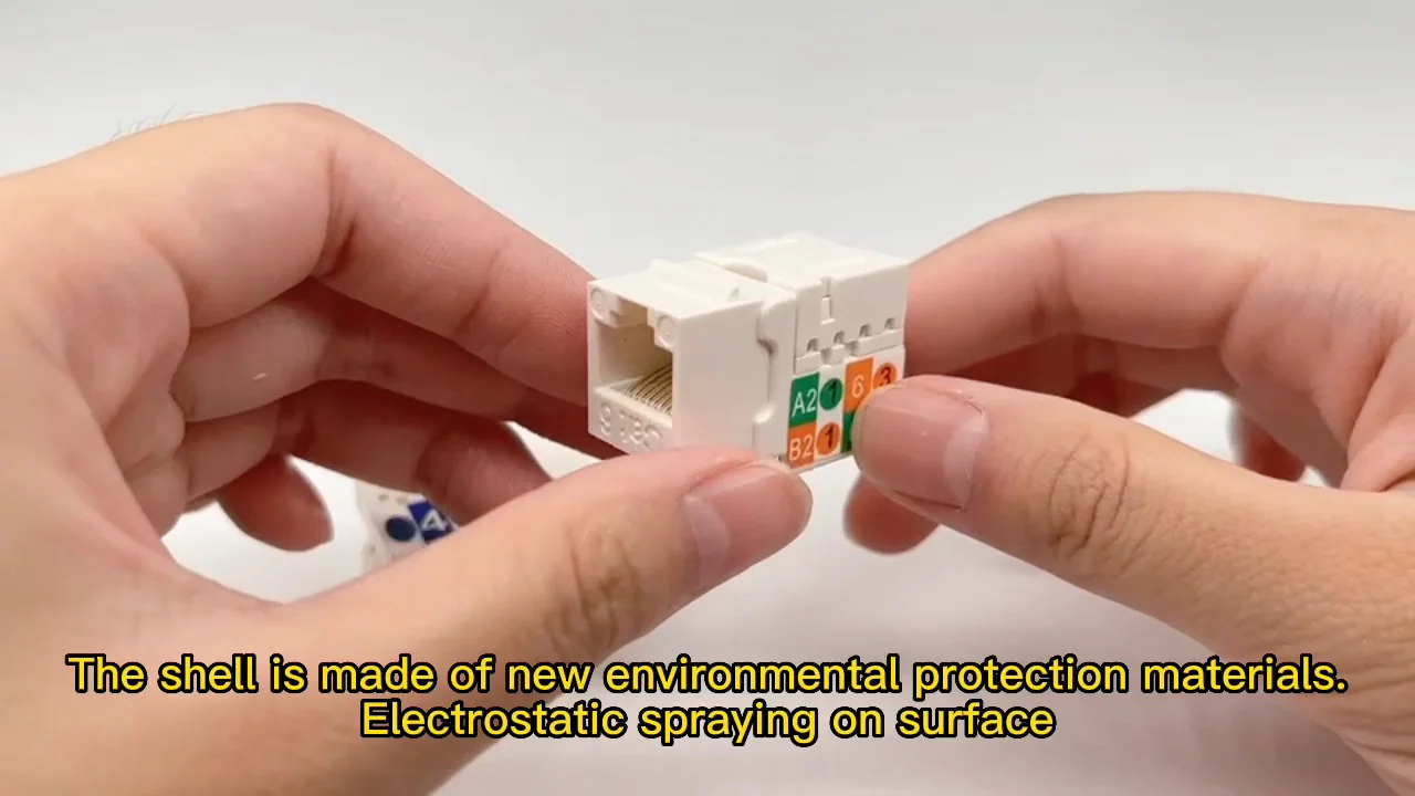 Rj45 Cat5e Cat6 Keystone Module Unshielded For Face Plate And Blank ...