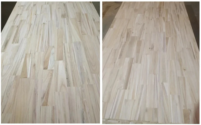 Veneer Solid Doors Core Panel Puerta Paulownia Finger Joint Lumber ...