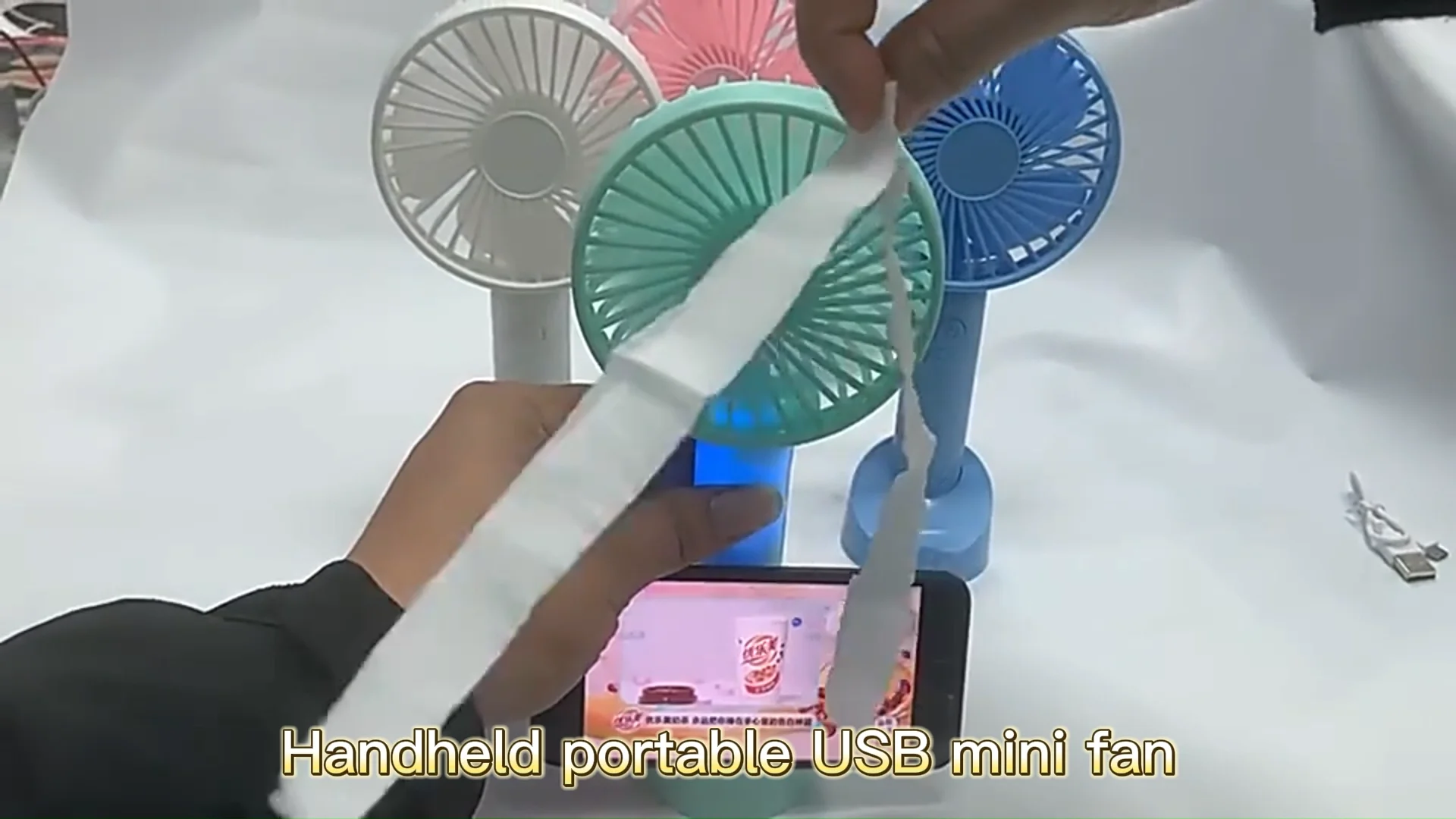 Mini Cooling Fans Rechargeable Handheld Pocket Fan Mini Portable Fan ...