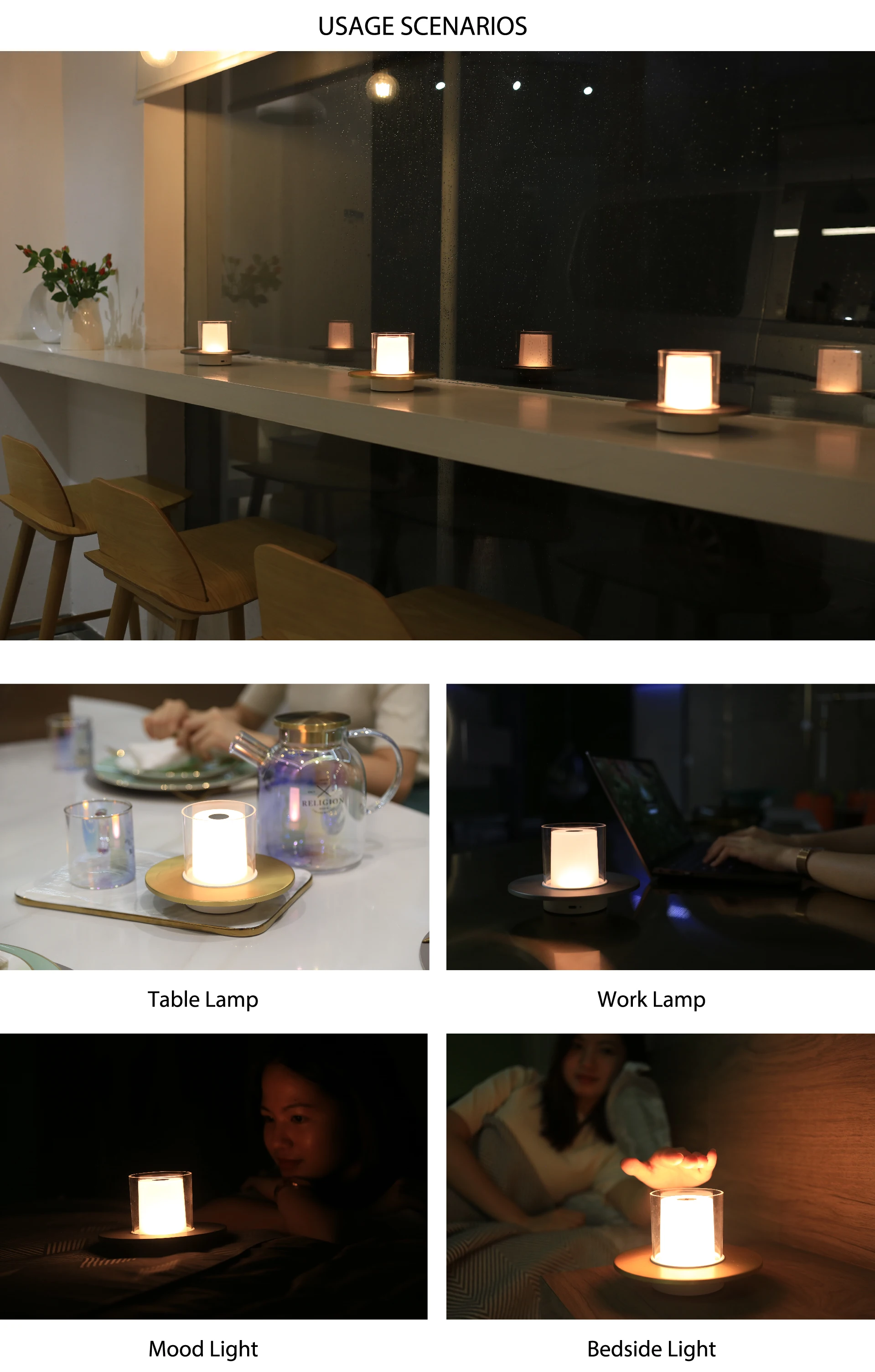 Artistic Sense Metal Disk Candle - ROHS Warmer Control LED