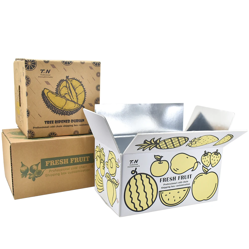Custom Insulated Frozen Food Carton Boxes And Corrugated Shipping ...