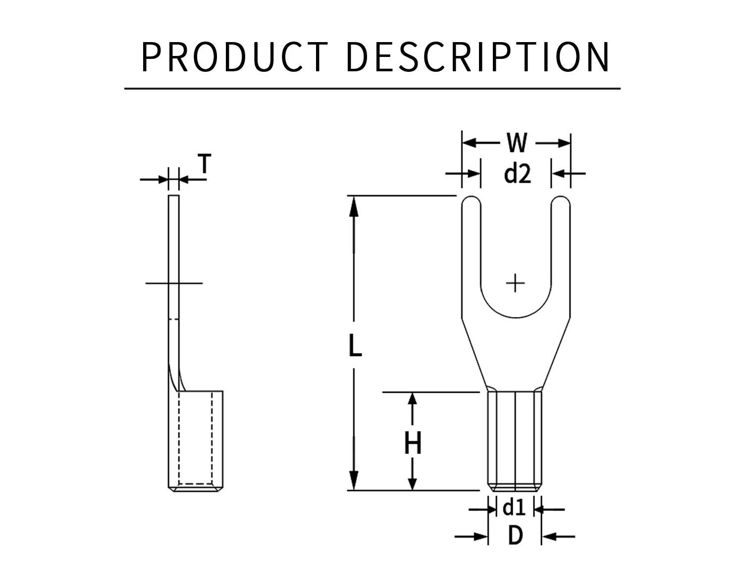 CHFRPU u型非绝缘叉压接端子SNB系列铜黄铜镀锡线端子y型线端连接器| Alibaba.com
