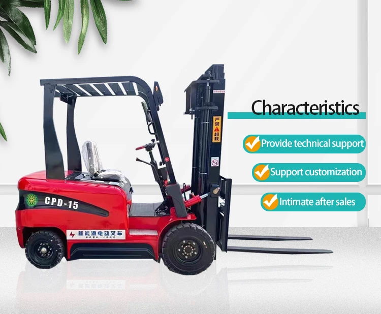 Small Simple Portable Electric Forklift Truck Hydraulic Handling Truck ...