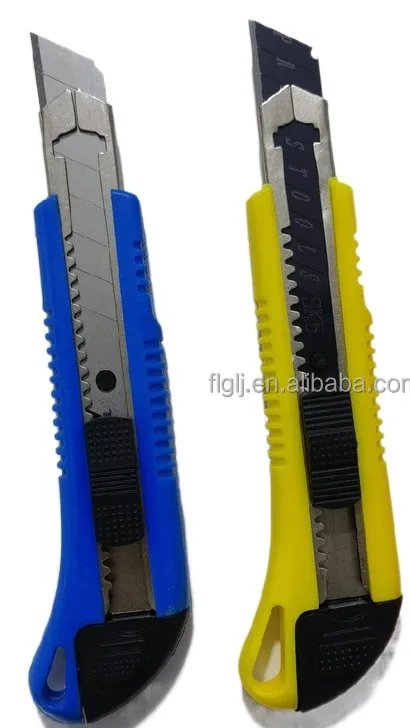 Sliding Blade Utility Knife Big Handle Cutter Knives With 2pcs 18mm ...