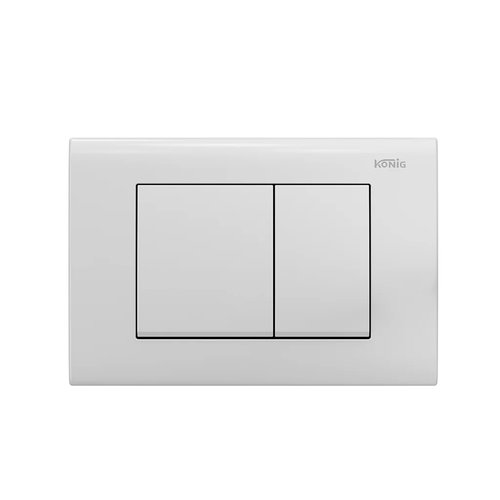 Toilet Dual Flush Push Button - ABS Plastics Concealed Cistern Flush Plate