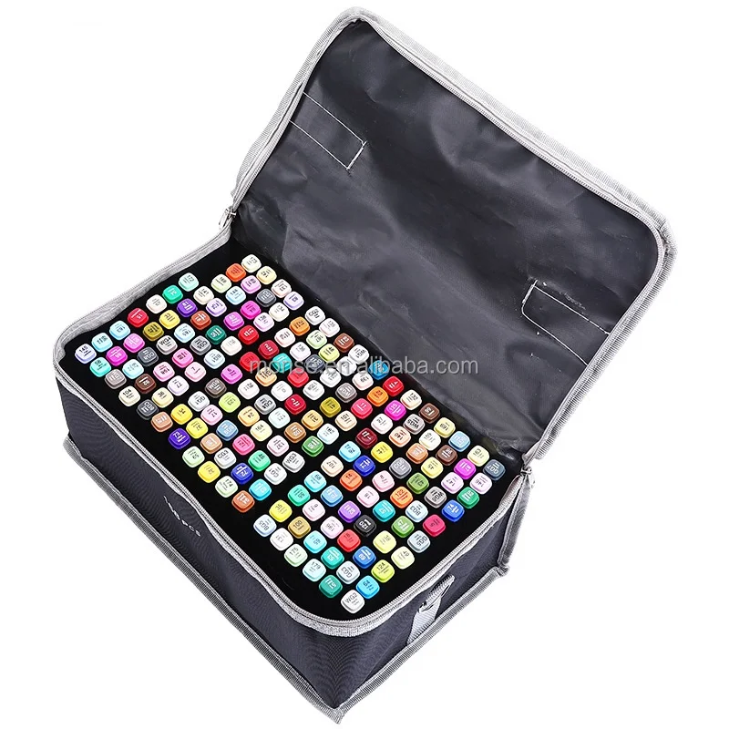 24 Color 168 Colors Permanent Markers Alcohol Ink Markers Brush Dual ...