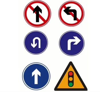 Square Round Triangle Galvanized Steel Stop Parking Sign Highway ...