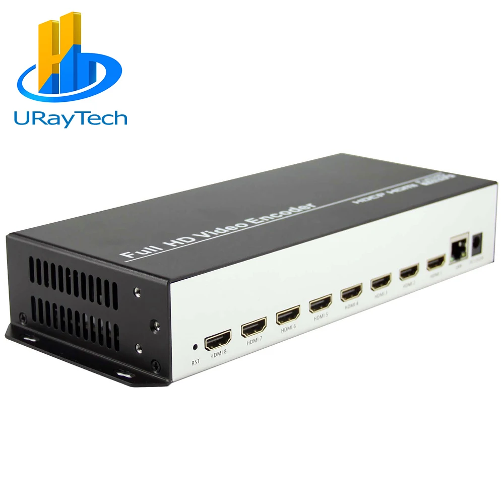 Uray 8 In 1 H.264 Hdmi To Ip Video Encoder Iptv 8 Channels Live Streaming Encoder Hd Encoders ...