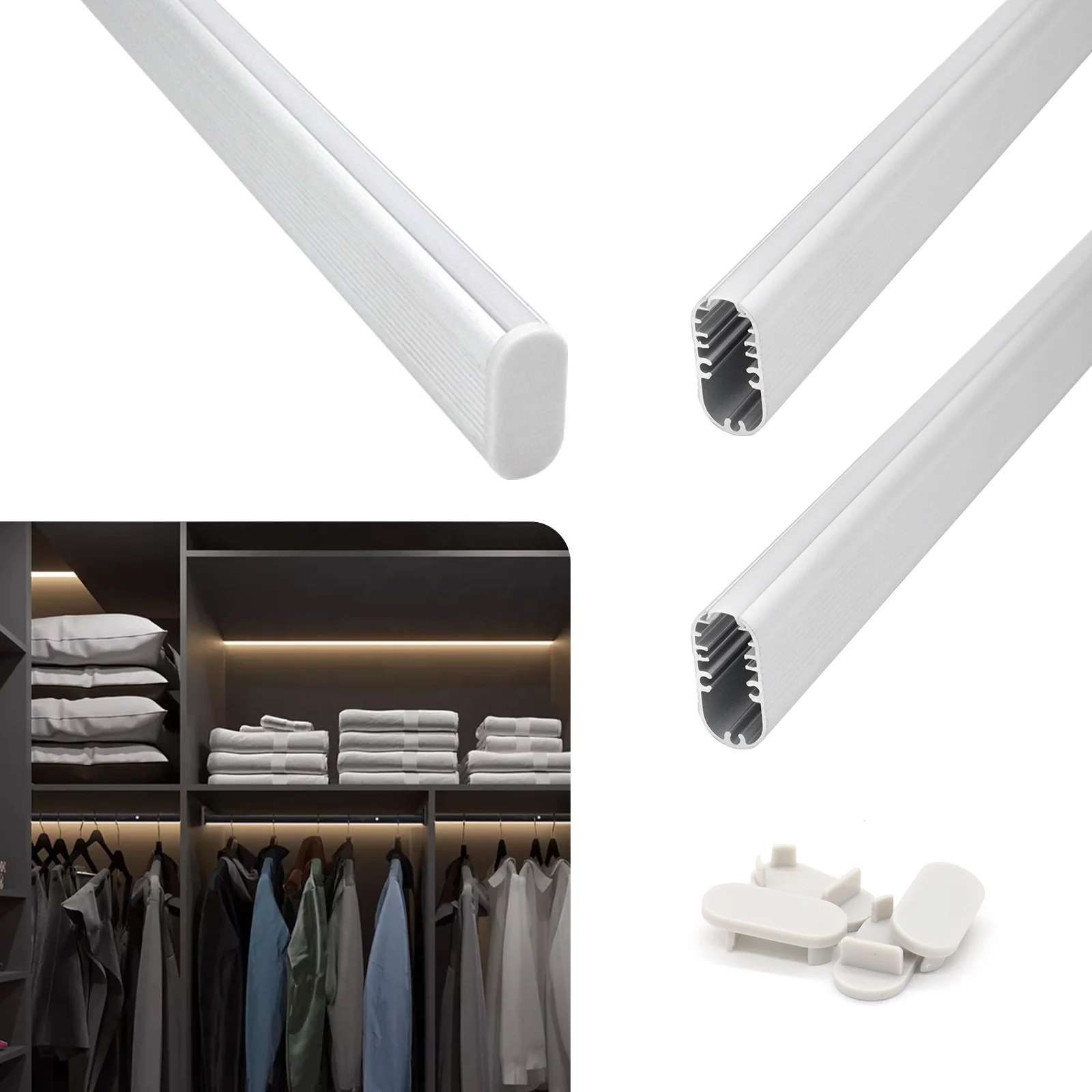 Aluminium Led Profile Channel 049 Hanger Light 29*15mm For Wardrobe ...
