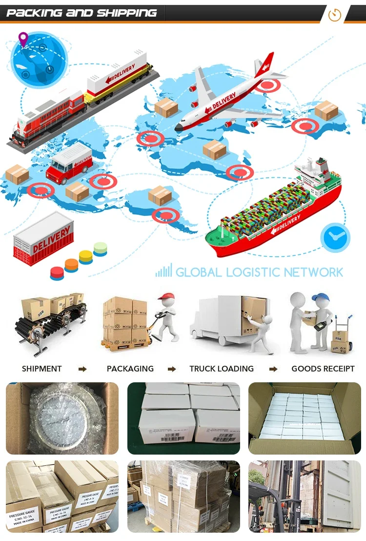 Direct Drive Gauge Used For Regulator Or Valves With Hilical Tube Or ...