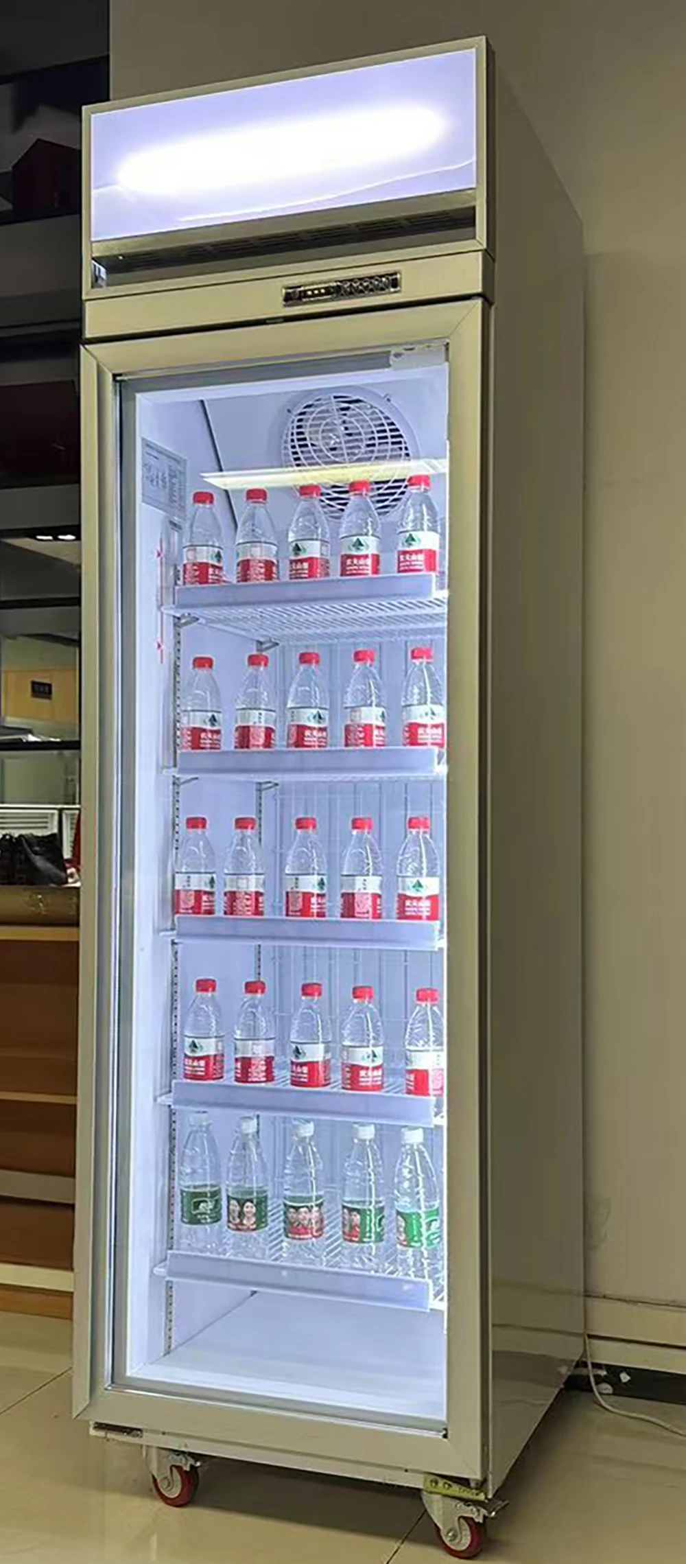 Supermarket Single Door Beverage Freezer - Efficient Cooling