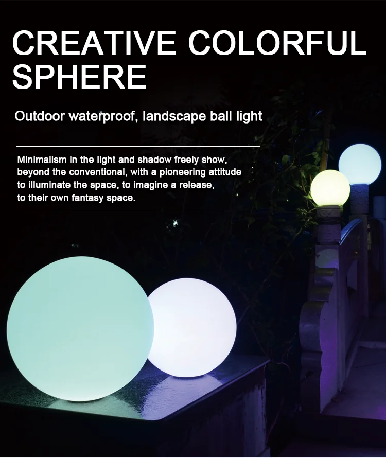 Custom Pe Cordless Full Rgb Color Changing Outdoor Waterproof Floating ...