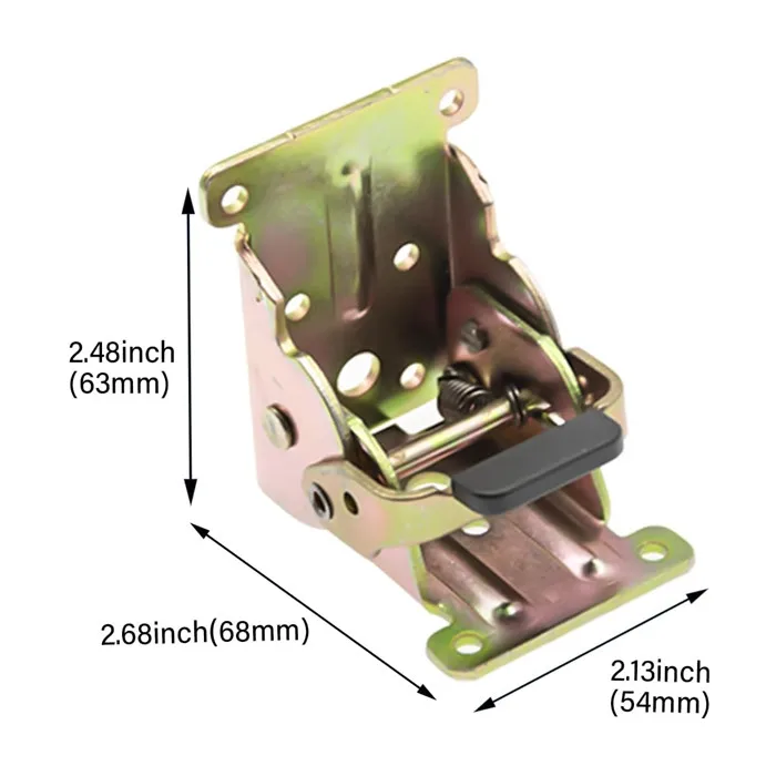 Metal Folding Brackets Lock Extension Hinge 90 Degree Foldable Leg ...
