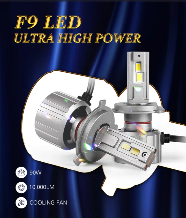 Wholesale Price F9 Series 9007 12V 90W White Canbus No Error Light Bulb ...
