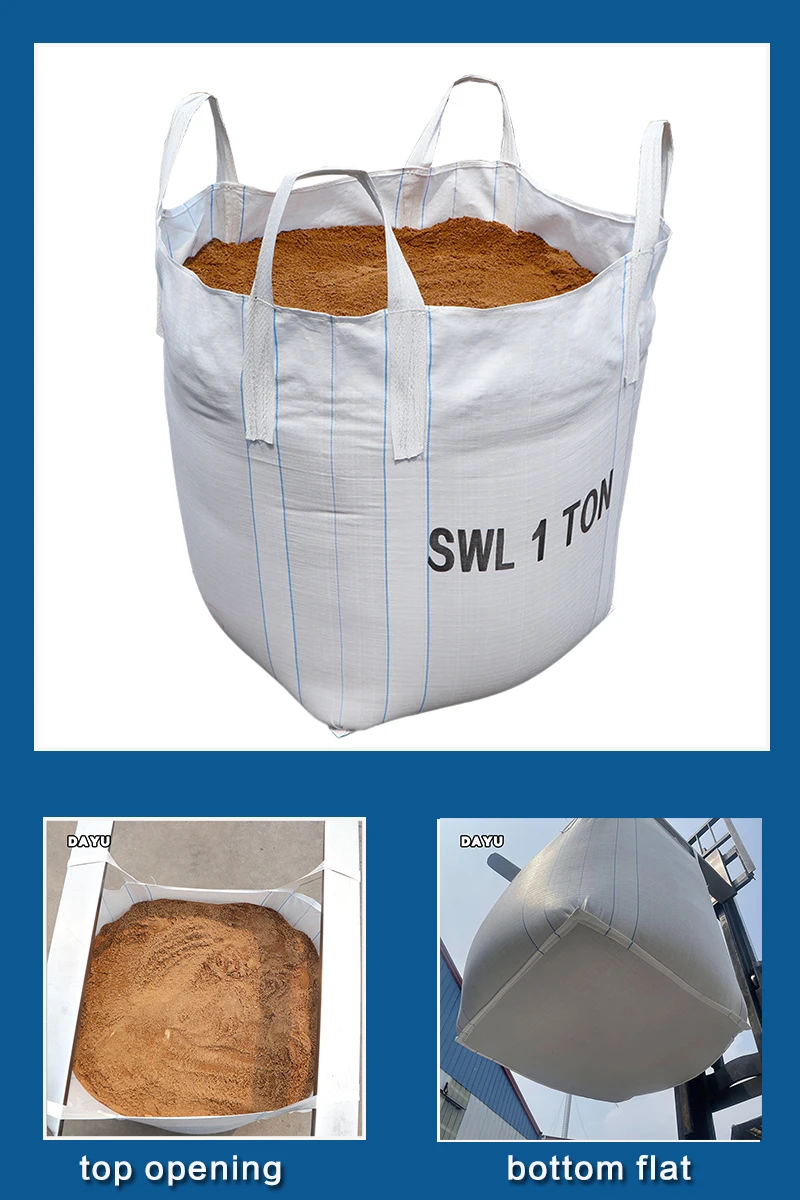 Hot Jumbo Big Bag 1 Ton Fibc Bulk Bags Super Sack for Construction ...