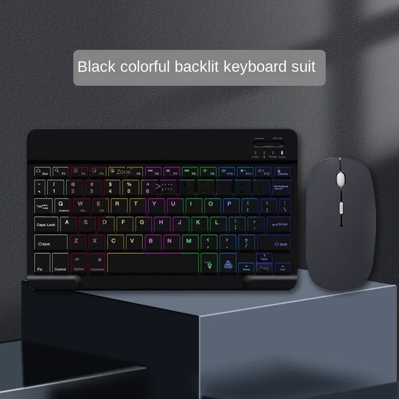 Wireless Bluetooth Backlit Colorful Keyboard 10 Inch Ultra-thin Gaming ...