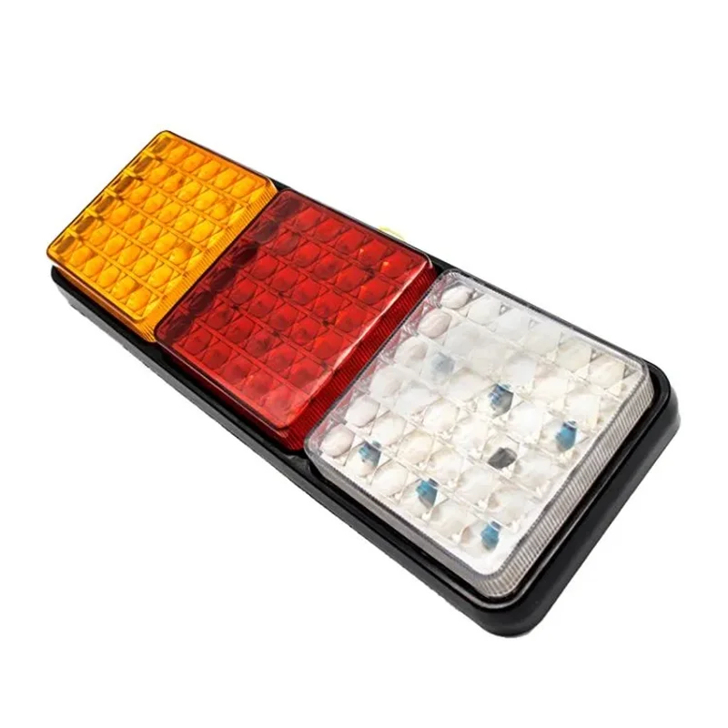 12v 24v Rectangular Tail Light High Brightness 108 Led Truck Trailer ...