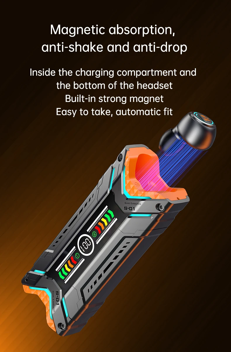 2023 V5.3 M48 TWS Earphones - 9D Hifi Stereo Gaming Earbuds