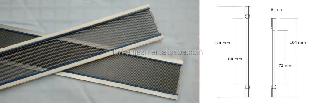 Needle Loom Front Back Steel Reeds Needle Loom Reeds Loom Reed Machine ...