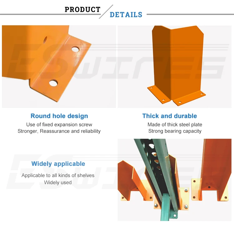 Powder Coated Anti-corrosion Column Upright Pallet Structure Protector ...
