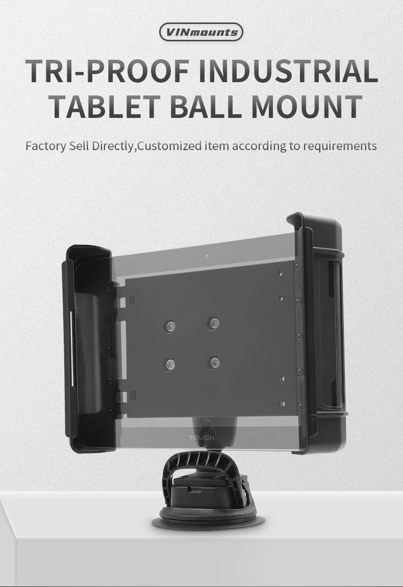 Heavy Duty Tablet Holder for Trucks & Excavators - 1.5" Ball & 8.7cm ...