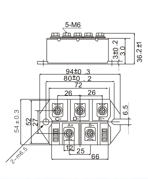 Mds150a 150a Diesel Generator Diode Plastic Bridge Rectifier Module ...