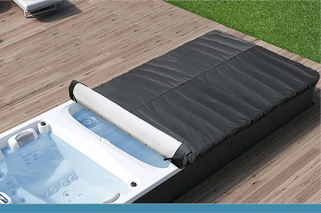 Anti-uv Spa Cover Roll Up Insulated Swim Spa Hot Tub Roll Cover - Buy ...