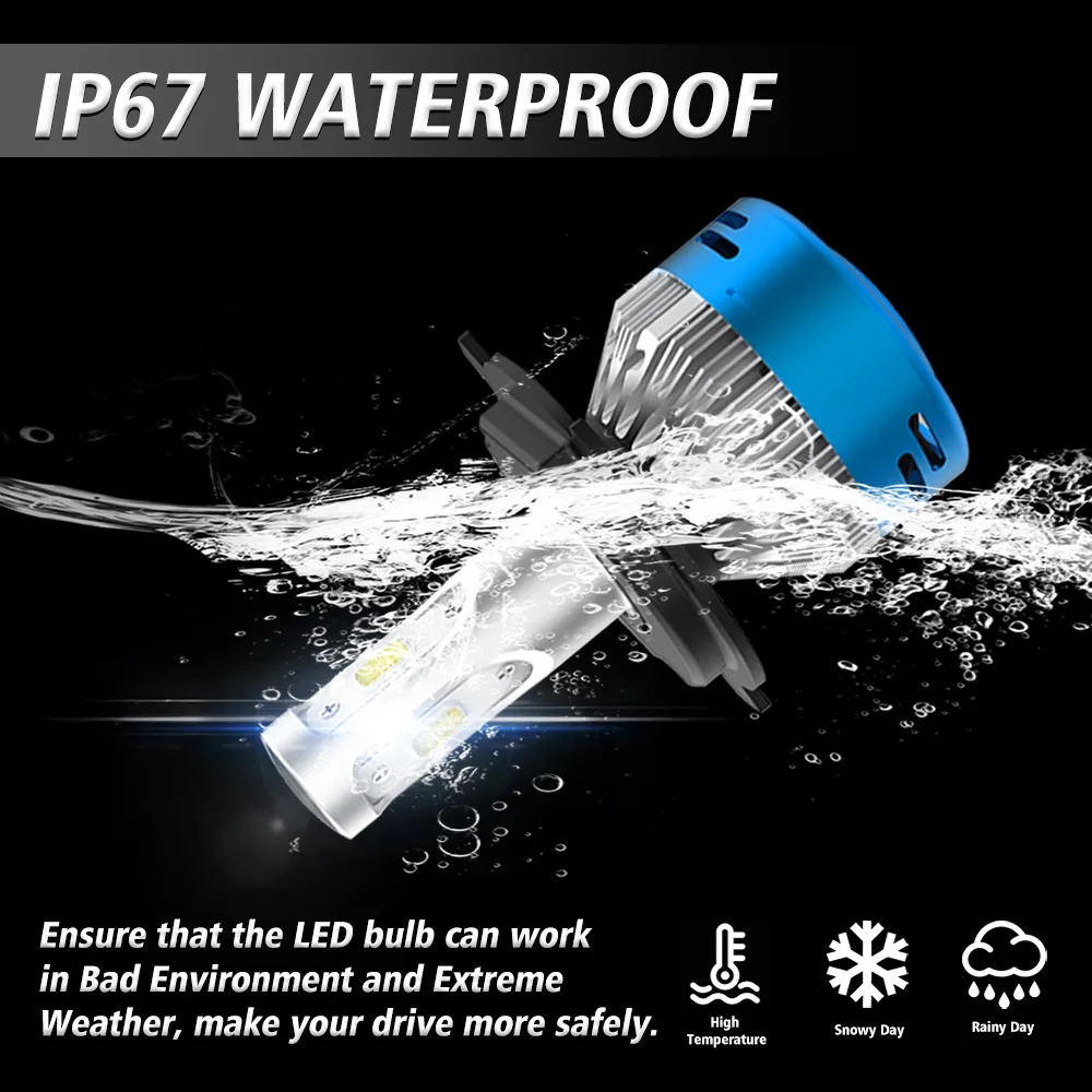 MOTOLED Motorcycles Lighting 50W 5000LM LED Motorcycle Headlight Super ...