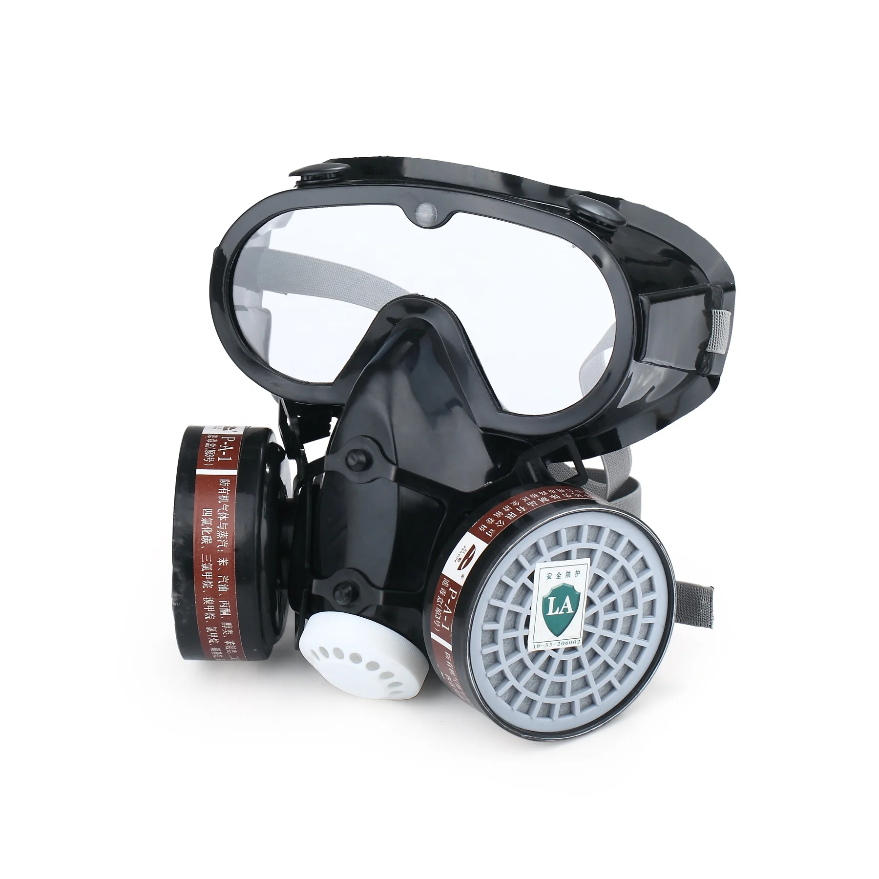 Half Face Gas Mask With Safety Goggles Half Face Protective Gas Mask Respiratory - Buy Gas Mask ...
