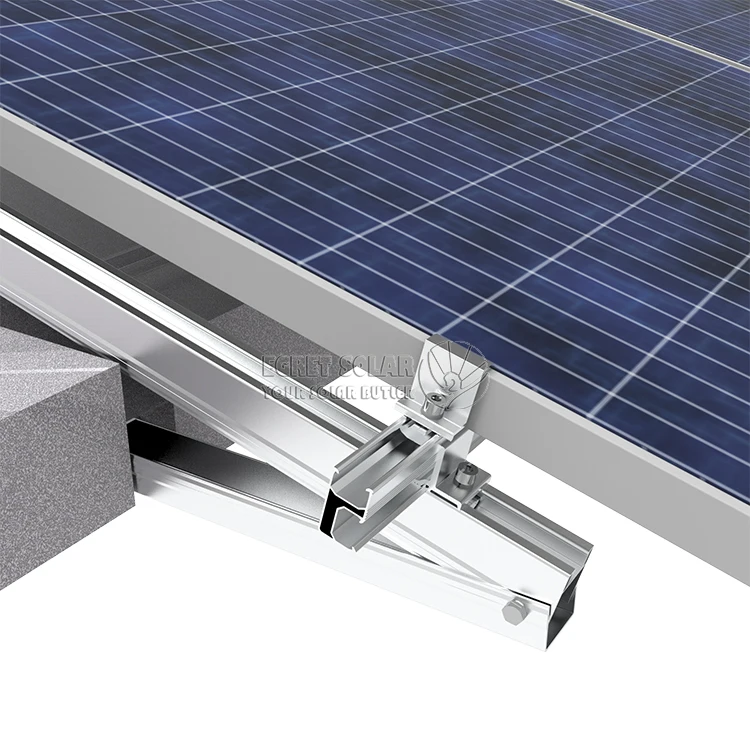 Adjustable Triangle Solar Mounting Rack 30kw Solar Power System Flat ...