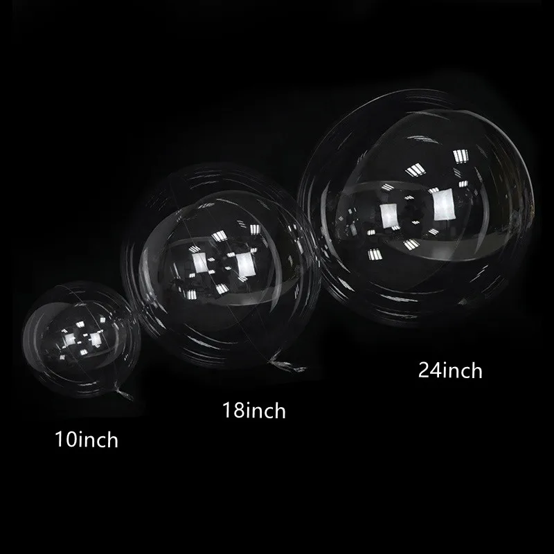 Transparent Bobo Balloon Happy Birthday Bobo Balloon Party Decoration Clear Globo Balloon For ...