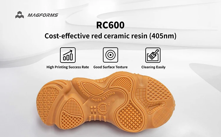Rc600--magforms 3d Printer Ceramic Red Wax Resin 405nm Uv Pressure Plastic Resin For High ...