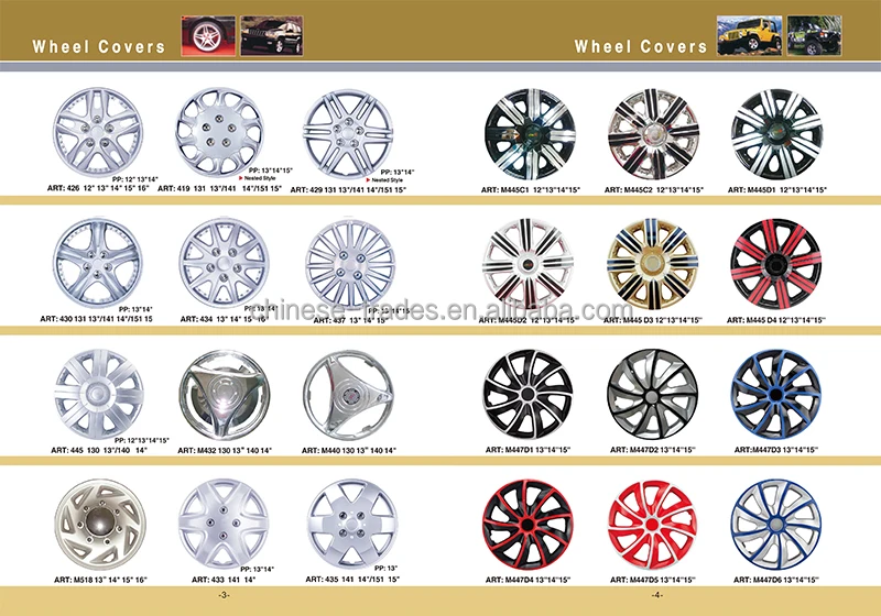Universal Car Wheel Covers - Durable ABS/PP Hubcaps