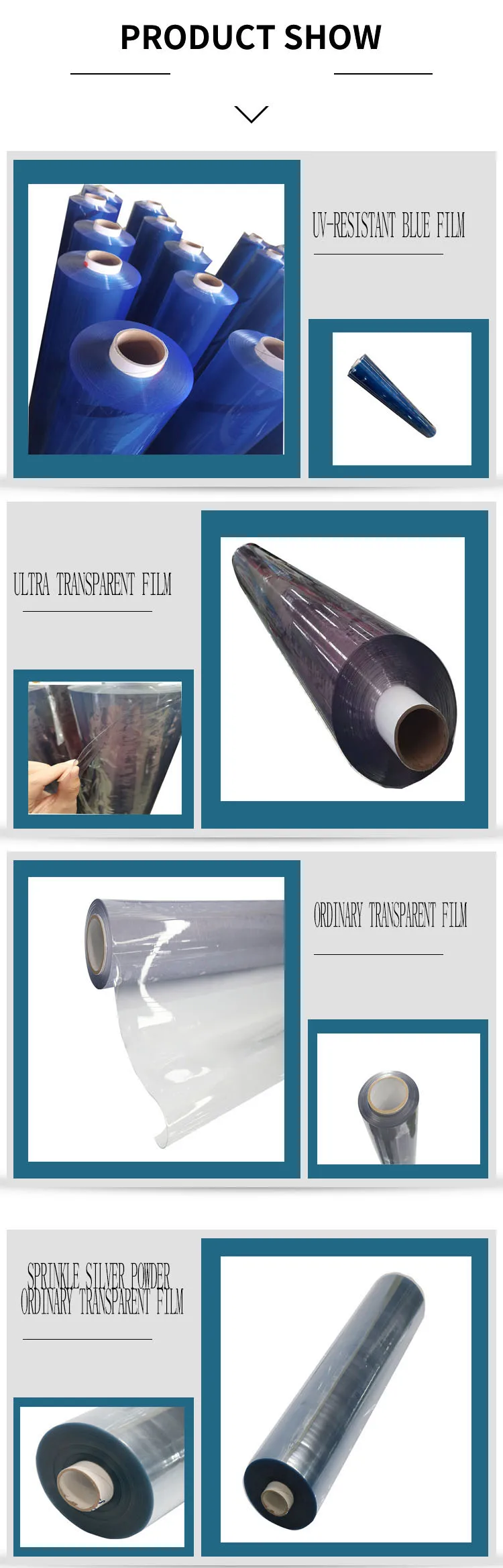 1.5mm 2mm Transparent Soft PVC Sheet Roll for Protection