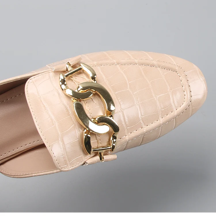 Ladies Casual Flat Mule Slippers Elegant Outing Fashion Slide Slippers ...