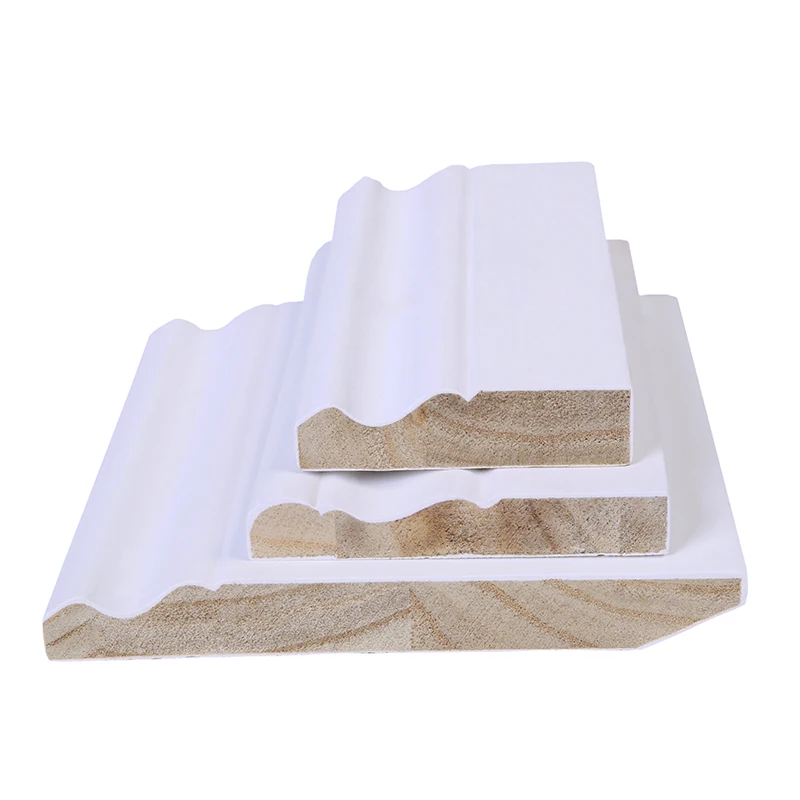 Baseboard Molding White Solid Wood Paint Frame Mouldings Wooden ...