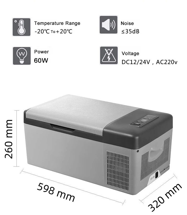 Mini 12v Detachable Door Car Freezer Home Outdoor Dual Use Fridge ...