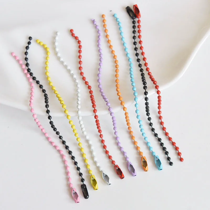 Factory Sale 1.5mm Colorful Or Gold Filled Ball Chain For Necklace ...