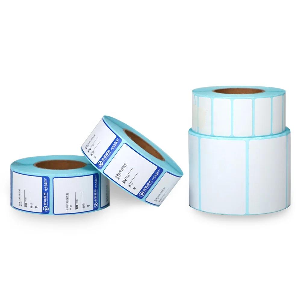 Custom Size Logo Waterproof Barcode Waybill Thermal Label Sticker Roll ...