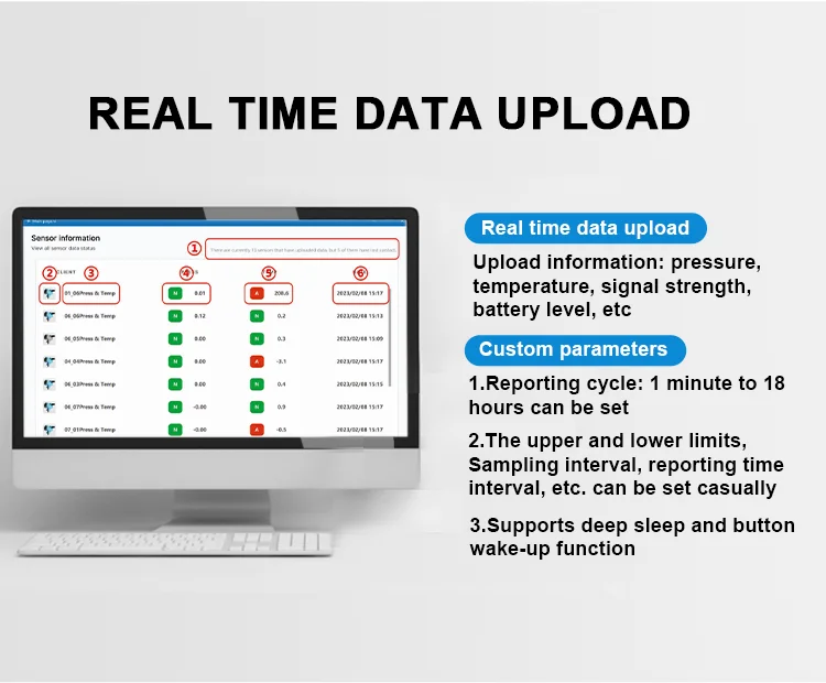 Wireless Input Type Level Transmitter - Senteclcd Display