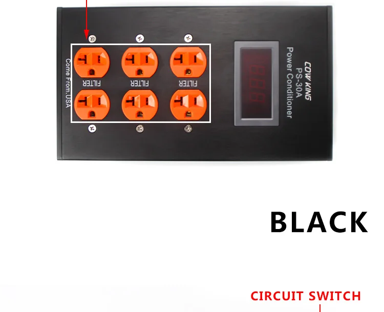 QINCROWN 6000w 30A Socket - Reliable Power Filter Solution