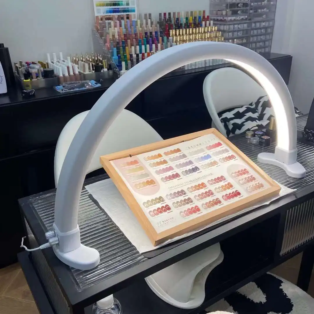 BALLUS Half Moon Manicure Table Lamp - 40W LED Beauty Lighting