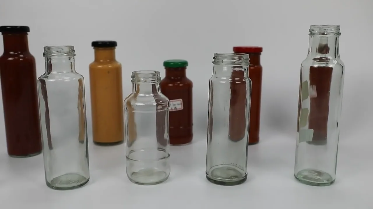 250ml 500ml Stout Transparent Food Safe Mustard Marinade Truff ...