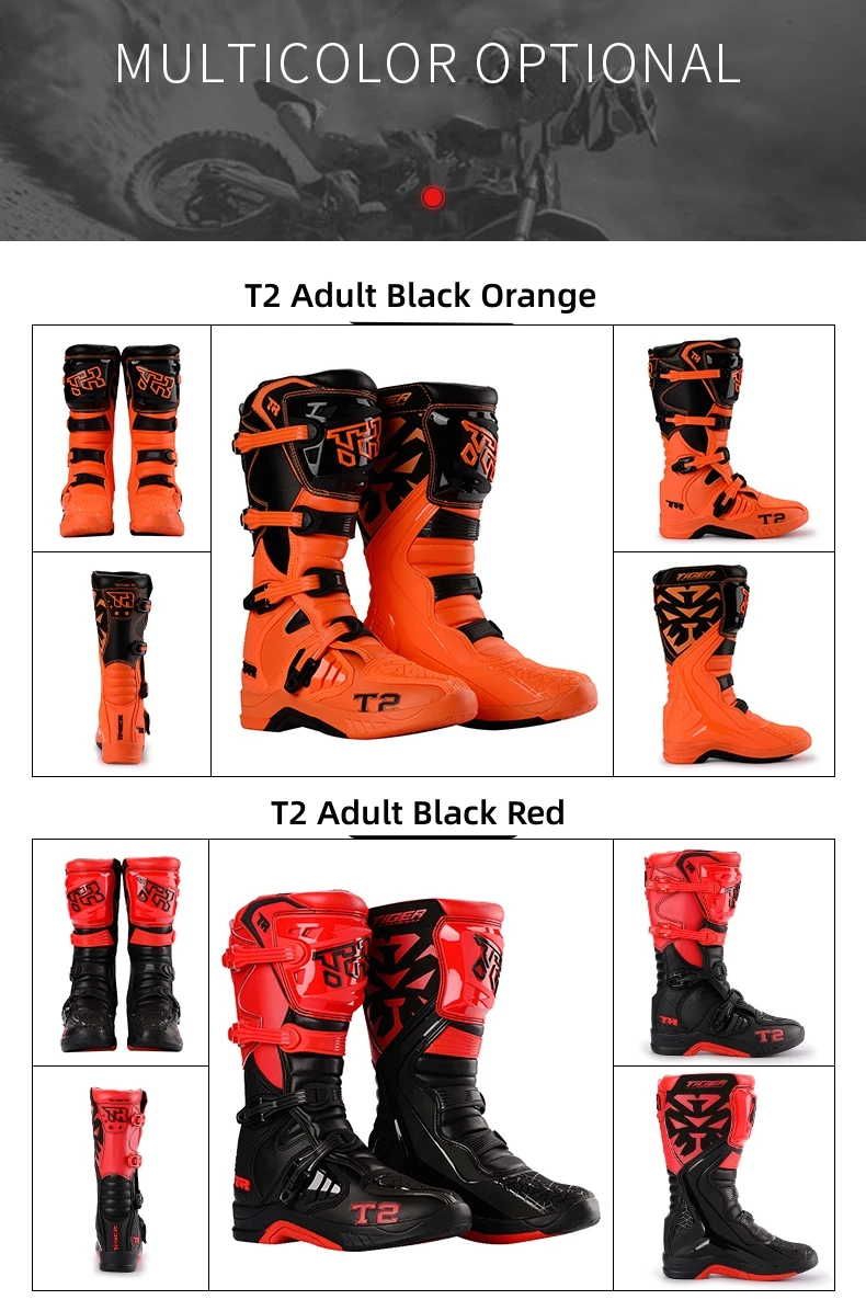 Tiger New Motorcycle Motocross Boots Tr T2 Adult Mtb Boots Enduro ...